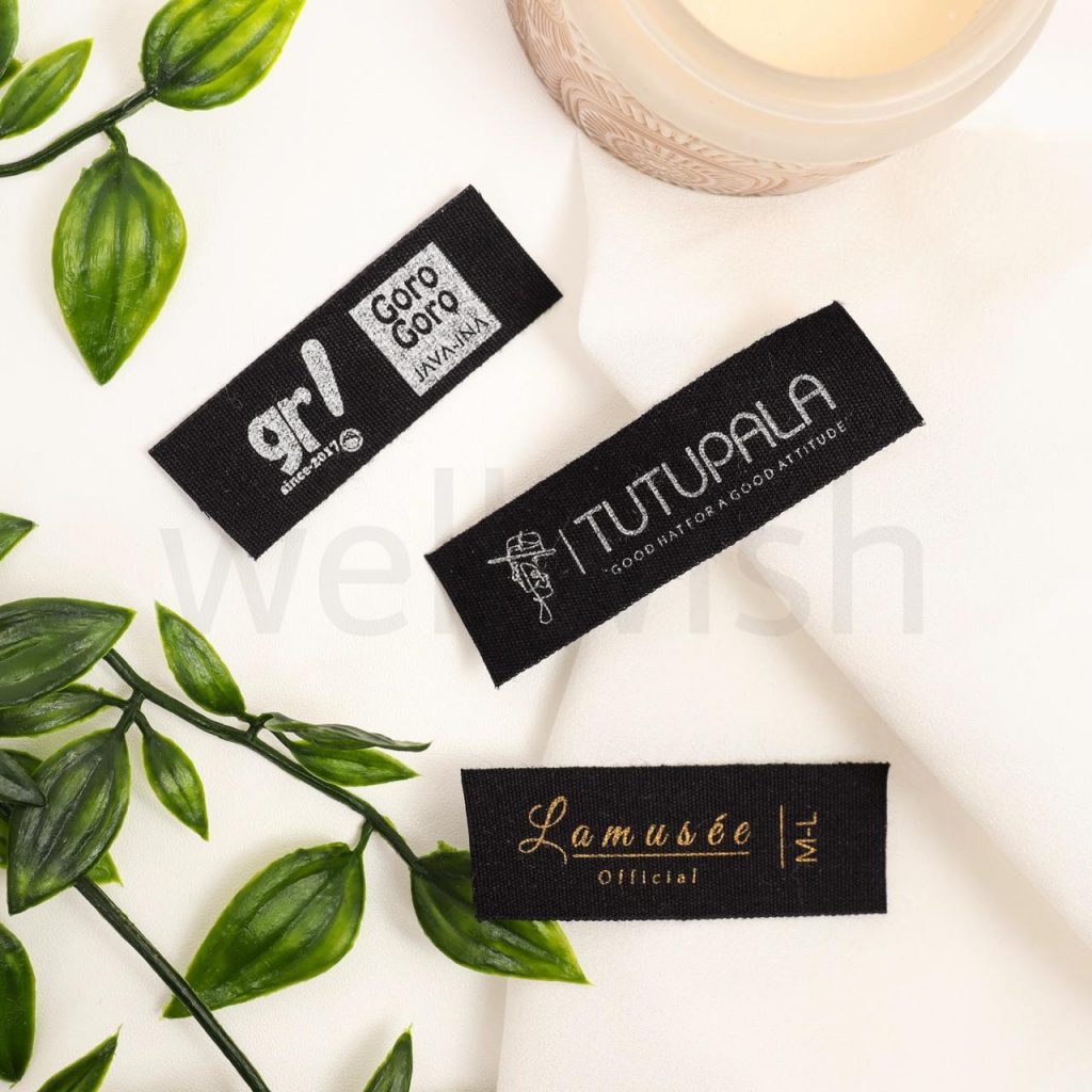 Tiga Jenis Label Woven Damask Dan Harga – Wellwish Creative